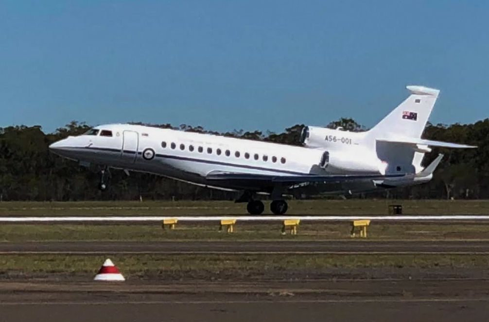 New RAAF Falcon makes first Bundaberg landing – Bundaberg Now