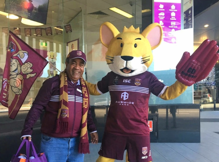 Bundaberg's Auswide logo on State of Origin stage – Bundaberg Now