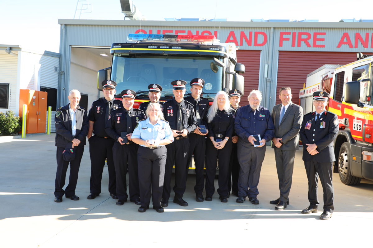 Nine firefighters honoured with medals – Bundaberg Now
