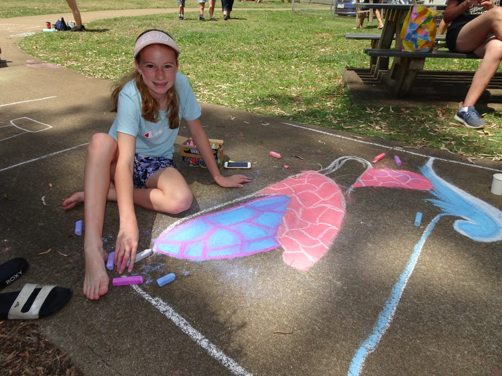 Turtles inspire Chalk the Sidewalk at the Lighthouse – Bundaberg Now