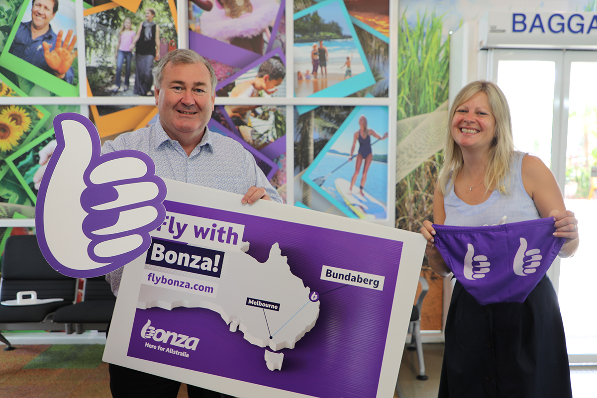 Thumbs up as Bonza visits Bundaberg Region – Bundaberg Now