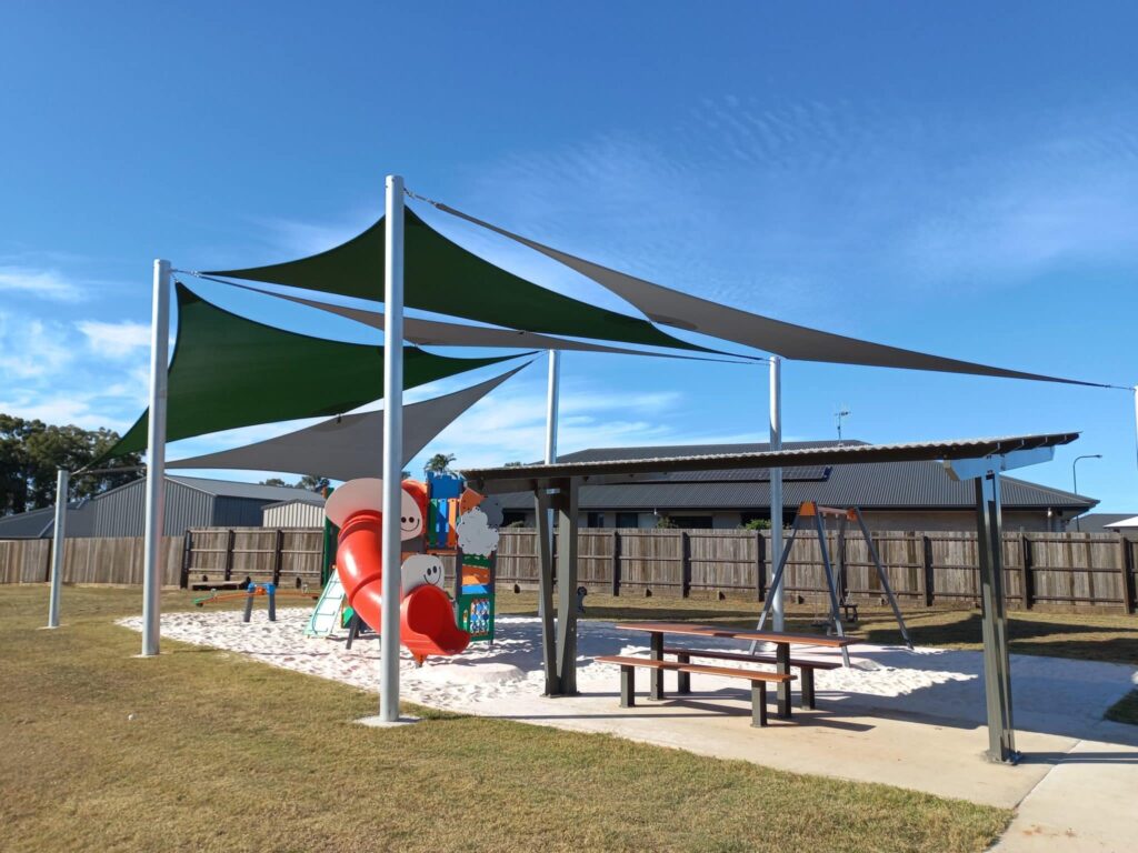 Shade sail installation continues across parks – Bundaberg Now
