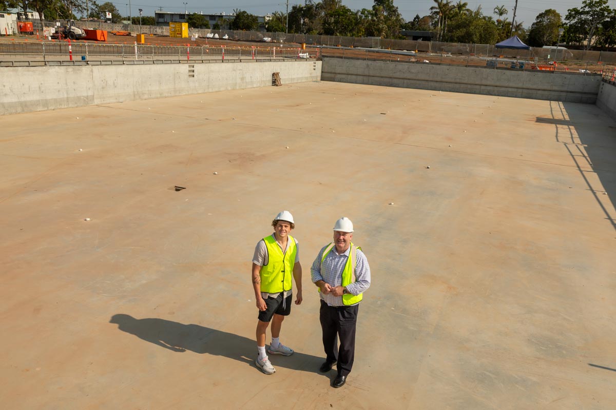 Local Olympian tours aquatic centre project – Bundaberg Now