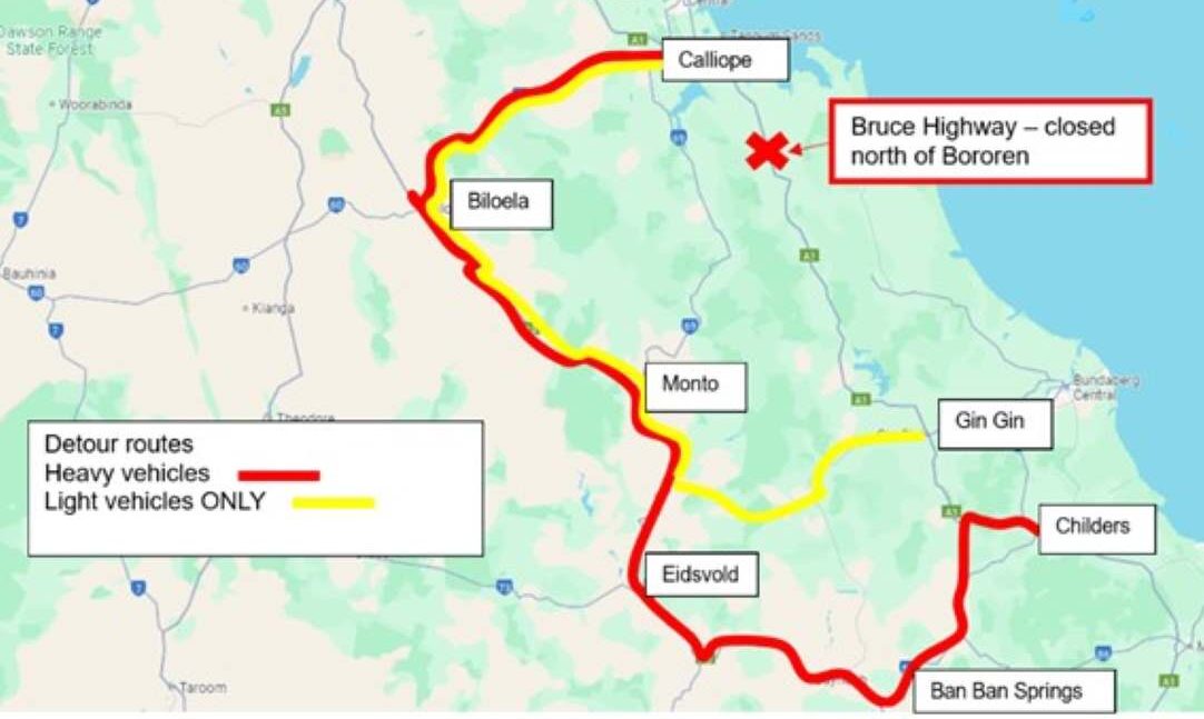 Bruce Highway update following Bororen incident – Bundaberg Now