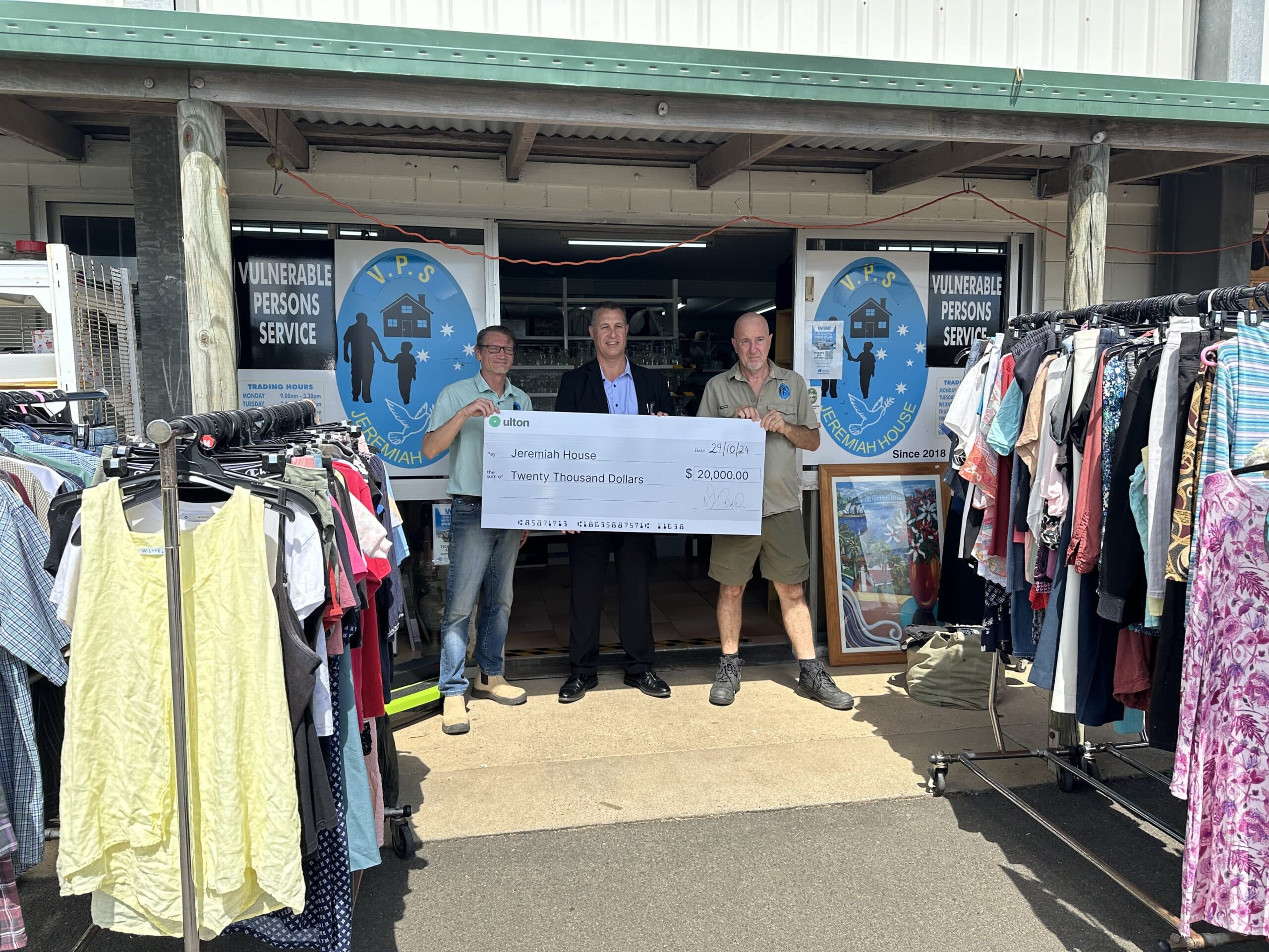 Ulton donation supports Jeremiah House – Bundaberg Now