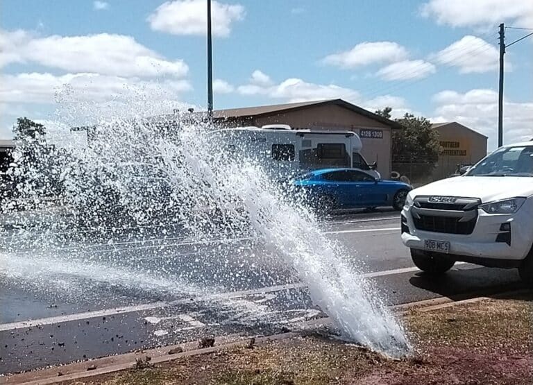 Water main strike impacts Childers water supply – Bundaberg Now